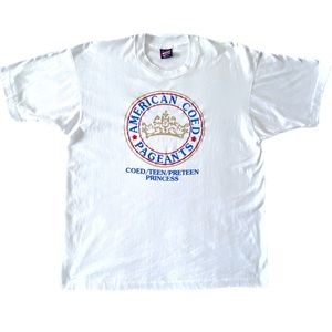 Unbranded | Tops | Vintage 9s Bedazzled American Coed Pageants Tshirt ...